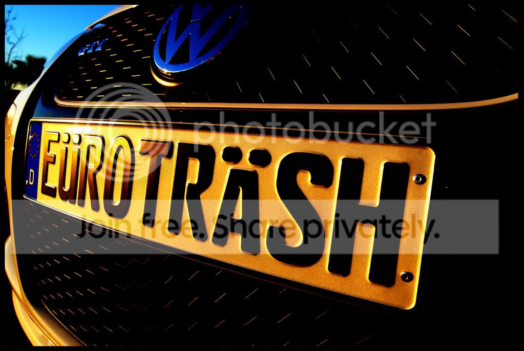 euro plate content...any ideas for mounting? | VW Vortex - Volkswagen Forum