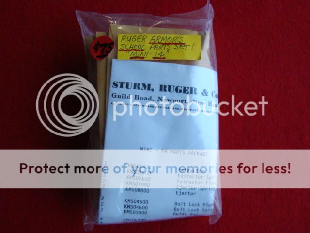 FS - Ruger Armours School "Mini-14" Parts Kit SOLD! | RugerForum.com ...